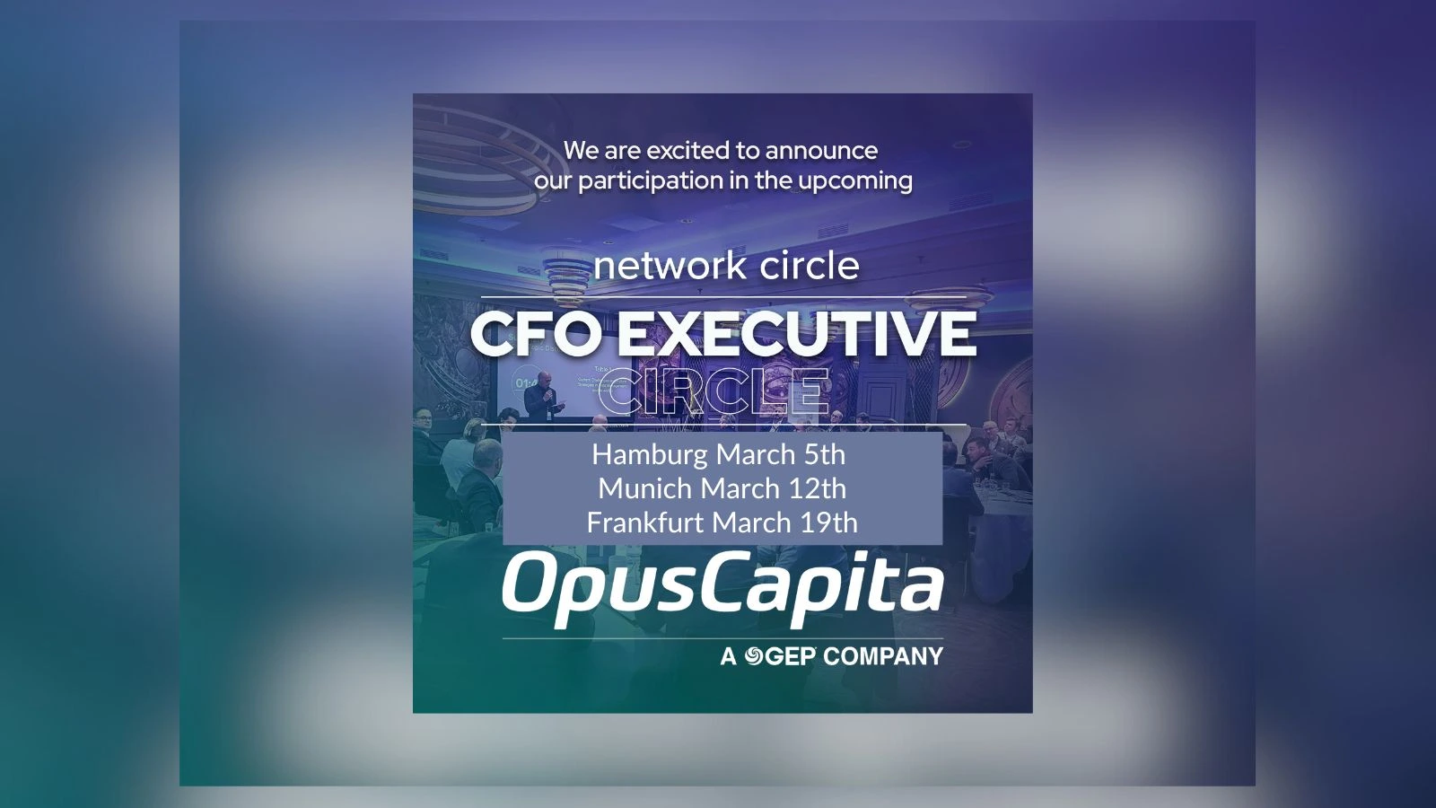 Meet OpusCapita at CFO Executive Circle in Germany